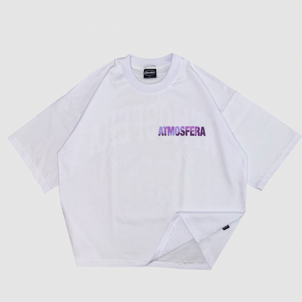 Polera Boxy Fit Atmosfera Winners club blanca camuflada rosa